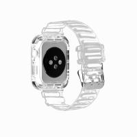 China ODM Transparent TPU Rubber Wrist Watch Straps For Apple Watches for sale
