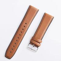 China 22mm Luxury Leather Watch Straps Combination Silicone Watch Band For Huawei GT for sale