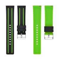 China OEM No Deformation 22mm Silicone Rubber Watch Strap Bands For Women for sale