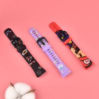 China Sweat Proof 21mm Silicone Watch Band With Plastic Clasp for sale