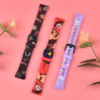 China Sweat Proof 21mm Silicone Watch Band With Plastic Clasp for sale