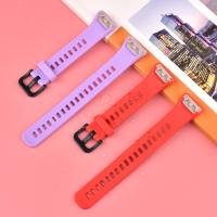 China Sweat Proof 21mm Silicone Watch Band With Plastic Clasp for sale