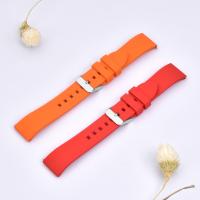 China ROHS Quick Release 20mm Silicone Rubber Smart Watch Strap for sale