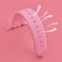 China 38 40 42 44mm Silicone Rubber Watch Strap Band For Apple Watch 7 6 5 4 3 2 1 for sale