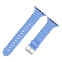 China 38 40 42 44mm Silicone Rubber Watch Strap Band For Apple Watch 7 6 5 4 3 2 1 for sale