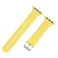China 38 40 42 44mm Silicone Rubber Watch Strap Band For Apple Watch 7 6 5 4 3 2 1 for sale
