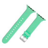 China 38 40 42 44mm Silicone Rubber Watch Strap Band For Apple Watch 7 6 5 4 3 2 1 for sale
