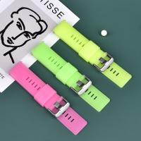 China 18mm 20mm 22mm Adjustable Luminous Silicone Rubber Watch Strap for sale