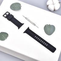 China Multi Color 40mm 44mm Silicone Rubber Smartwatch Band for sale