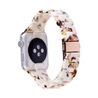China Easy Release Dazzle Color Resin Watch Strap 38mm 42mm for sale