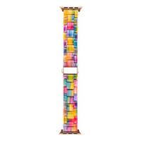 China Easy Release Dazzle Color Resin Watch Strap 38mm 42mm for sale