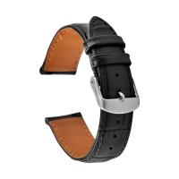 China Vintage Quick Release Alligator Pattern Grain Leather Watch Strap 16 - 24mm for sale