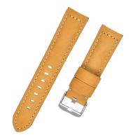 China 22mm 2 Piece Leather Buckle Strap OEM ODM Available for sale