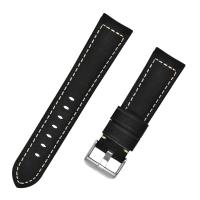 China 22mm 2 Piece Leather Buckle Strap OEM ODM Available for sale