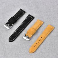 China 22mm 2 Piece Leather Buckle Strap OEM ODM Available for sale
