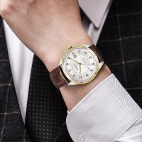 China Automatic Date Full Screw Stainless Steel Mens Watches PT5000 Mechanical for sale