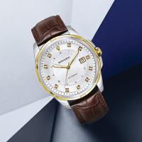 China Automatic Date Full Screw Stainless Steel Mens Watches PT5000 Mechanical for sale