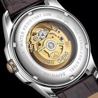 China Automatic Date Full Screw Stainless Steel Mens Watches PT5000 Mechanical for sale