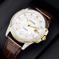 China Automatic Date Full Screw Stainless Steel Mens Watches PT5000 Mechanical for sale