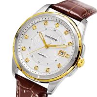 China Automatic Date Full Screw Stainless Steel Mens Watches PT5000 Mechanical for sale