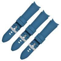 China Soft 20mm width Silicone Watch Straps Elbow Quick Release Design for sale