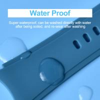 China Soft 20mm width Silicone Watch Straps Elbow Quick Release Design for sale