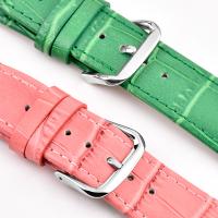 China Custom Cowhide Watch Strap 12-24mm , Soft Leather Watch Band Waterproof for sale