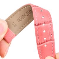 China Custom Cowhide Watch Strap 12-24mm , Soft Leather Watch Band Waterproof for sale