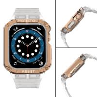 China 38 42mm Luxury Two Color Integrated TPU Waterproof Components For Apple Watch for sale