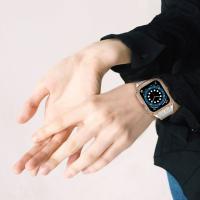 China 38 42mm Luxury Two Color Integrated TPU Waterproof Components For Apple Watch for sale