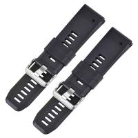 China Women Men Sport TPU Rubber Watch Bands Strap 26mm Width Replacement for sale