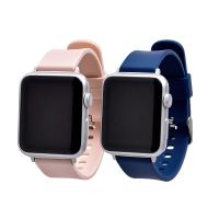 China Silicone 22mm Soft Rubber Watch Strap with Stainless Steel Buckle for sale