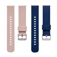 China Silicone 22mm Soft Rubber Watch Strap with Stainless Steel Buckle for sale