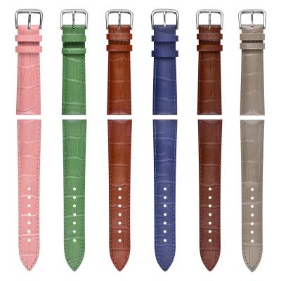 China 10mm 12mm Genuine Leather Watch Strap Fashion Customized 20mm 24mm for sale