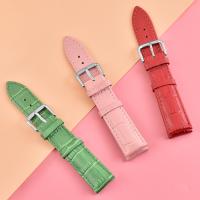 China 10mm 12mm Genuine Leather Watch Strap Fashion Customized 20mm 24mm for sale