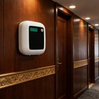 China Wall Mounted Aroma Diffuser Wireless Remote Control Compact Hotel Scent Diffuser Machine for sale
