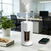 China Cotton Free Structure 5W Battery Operated Aroma Diffuser With Two Fluid Atomization for sale