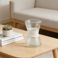 China Hourglass Design Glass Home Aroma Diffuser White Office Fragrance Diffuser for sale