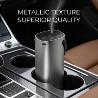 China Luxurious Alloy Car Aroma Diffuser with 2000mAh Battery Two-Fluid Atomization and Multi-Level Adjustment for sale