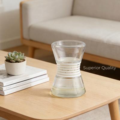 China Hourglass Design Glass Home Aroma Diffuser White Office Fragrance Diffuser for sale