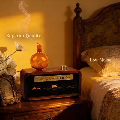 China Hand Polished Solid Wood Base Office Home Aroma Diffuser 100cbm Coverage for sale