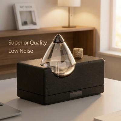 China Natural Beech Wood Home Aroma Diffuser 100cbm Coverage 15ml Oil Capacity for sale