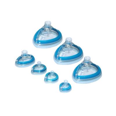 China disposable inflation pvc silicone rubber anesthesia mask premature for sale