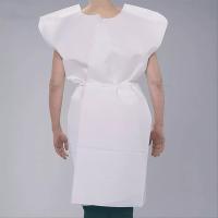 China Single Use Paper Exam Gown Without Sleeve For Patient Use for sale