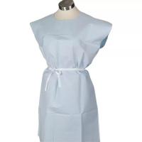 China Single Use Paper Exam Gown Without Sleeve For Patient Use for sale