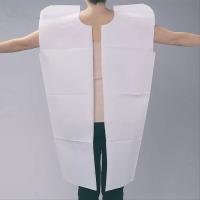 China Single Use Paper Exam Gown Without Sleeve For Patient Use for sale