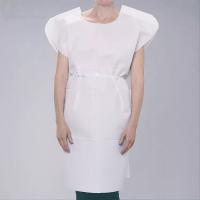 China Single Use Paper Exam Gown Without Sleeve For Patient Use for sale