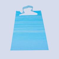 China Waterproof Disposable Bibs Non Woven Disposable PE Aprons for Adult Dental Hospital Patients and Senior Resident Home for sale