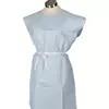 China Disposable Exam Patients Gown Single Use Paper Exam Gown Without Sleeve For Patient Use for sale