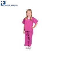 China Custom Size Colorful Scrub Suit for Children Patient Gown Paediatric for sale